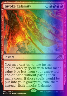 Magic the Gathering MTG Invoke Calamity (147) Kamigawa Neon Dynasty LP ...
