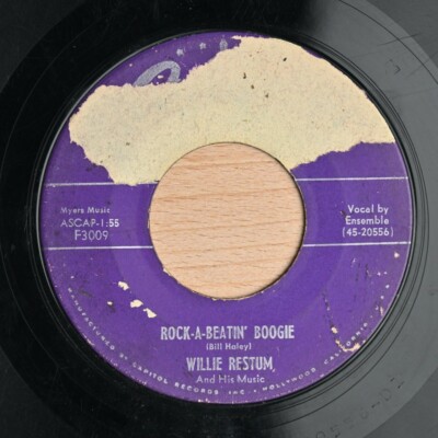HEAR Willie Restum Rock-A-Beatin' Boogie/What'd He Say Capitol F3009 R ...