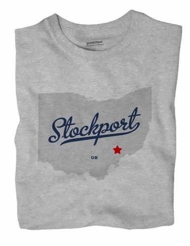 Stockport Ohio OH T-Shirt MAP | eBay
