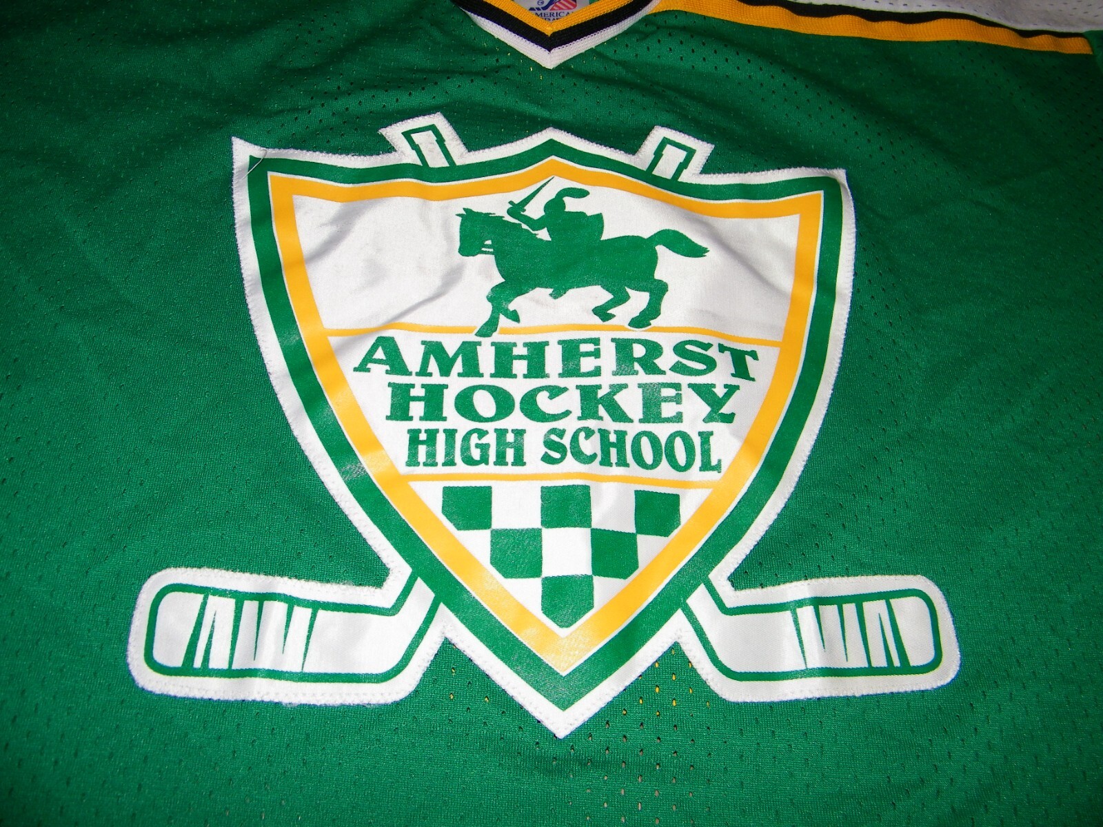 GAME USED AMHERST HIGH SCHOOL HOCKEY JERSEY, BUFFALO,NY HEAVY QUALITY ...