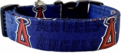 Blue Los Angeles Angels Custom Handmade Dog Collar | eBay