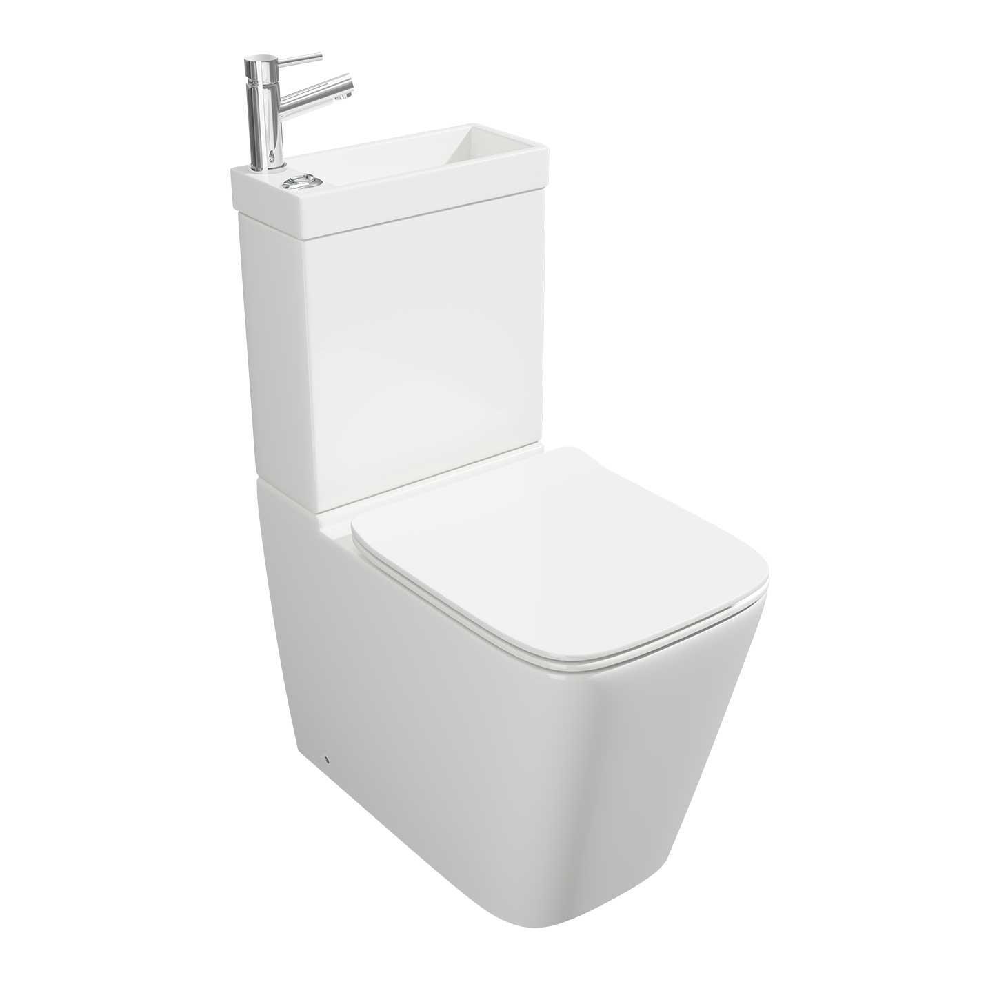 2 in 1 Toilet Basin Combo Combined Toilet WC & Sink Space Saving ...