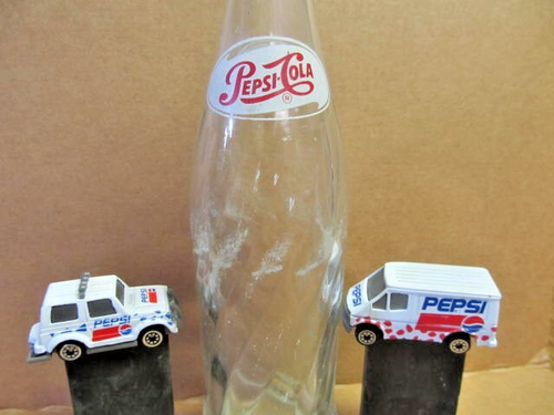 Vintage Pepsi Cola Swirl Glass Soda Pop Bottle 12oz. ~ Van and Jeep ...