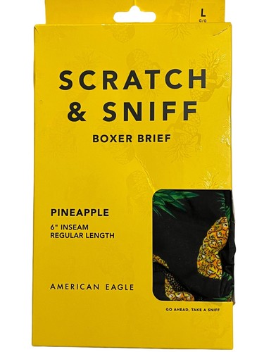 NWT AMERICAN EAGLE Scratch & Sniff Boxer Brief Underwear 6" Inseam XS-S ...