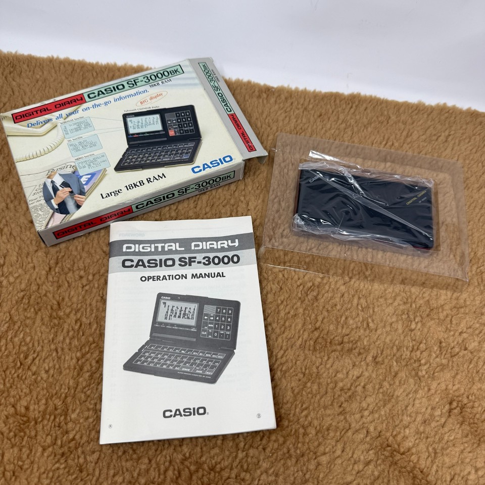 VTG Casio SF-3000 BK Digital Diary Super Memory Computer Handheld w ...