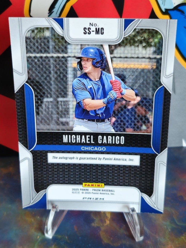 2025 Prizm - Sensational Signatures Michael Carico #SS-MC Green Prizm ...