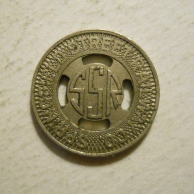 Springfield Street Railway (Massachusetts) transit token - MA760G | eBay