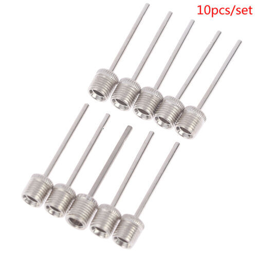 10PCS Stainless Steel Pump Pin Sports Ball Inflating Pump Needle For ...