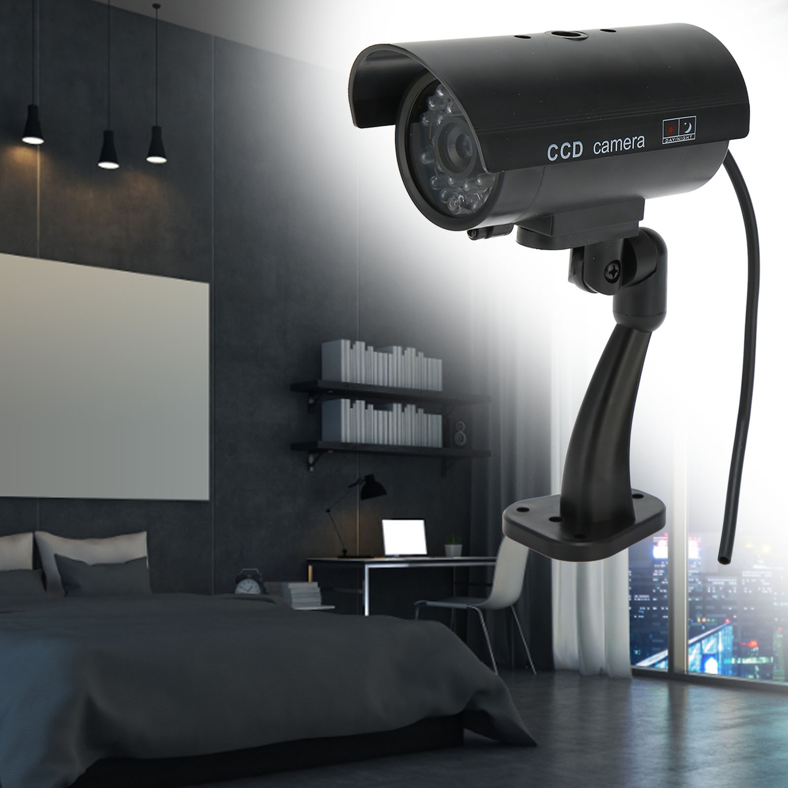 Dummy Security Camera Fake CCTV Simulated Surveillance Security Camera ...