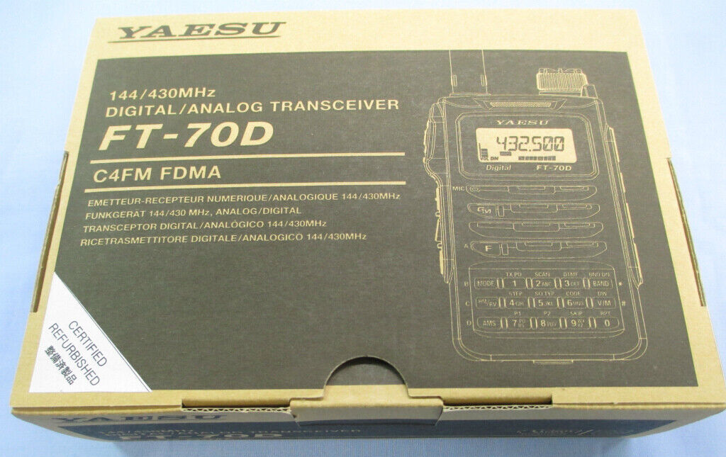 Yaesu FT-70D C4FM FDMA 144/430MHz Radio Dual Band Digital Analog ...
