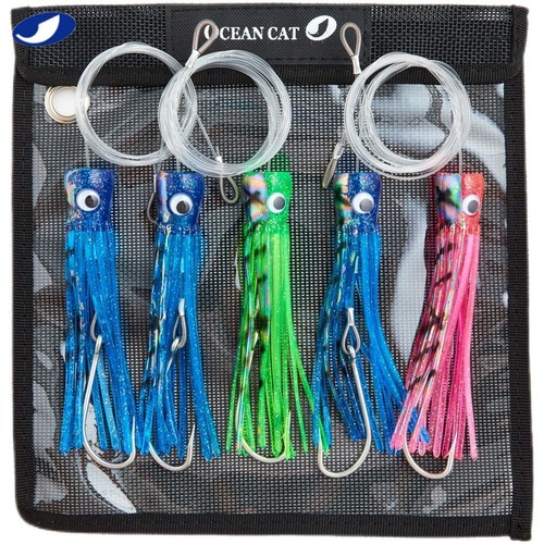 Chugger Chain Rigged Trolling Lure Saltwater Fishing Lure Bag with ...