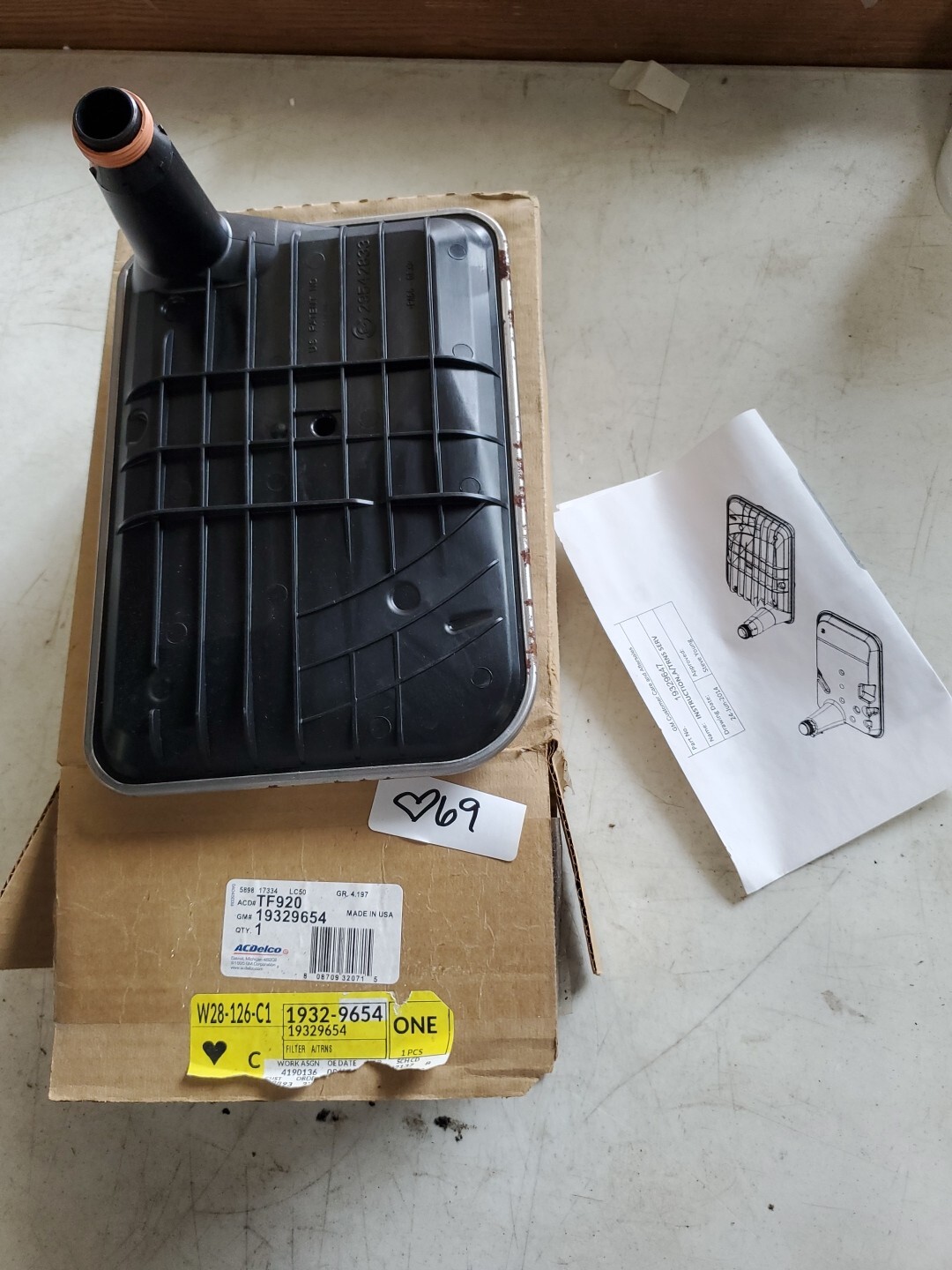 AC Delco TF920 Automatic Transmission Filter for 2006-10 Chevy ...