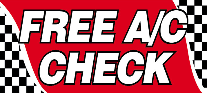 20x48 Inch FREE AC CHECK Vinyl Banner Sign - rb | eBay