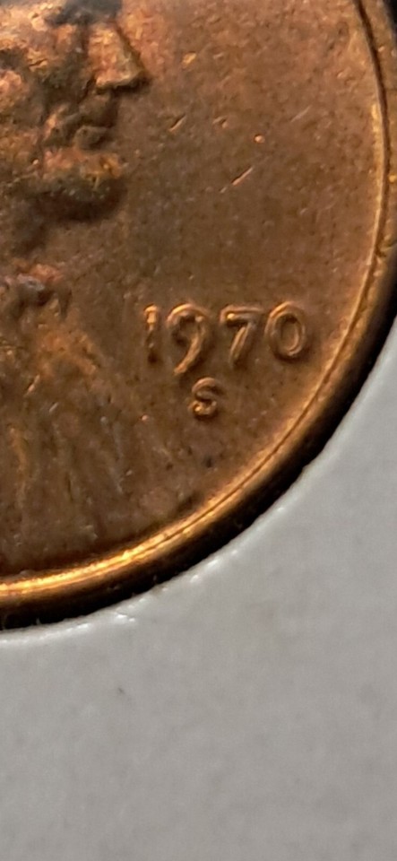 1970 - S Large Date Doubled Die Obverse Lincoln Cent Stronger Key ...