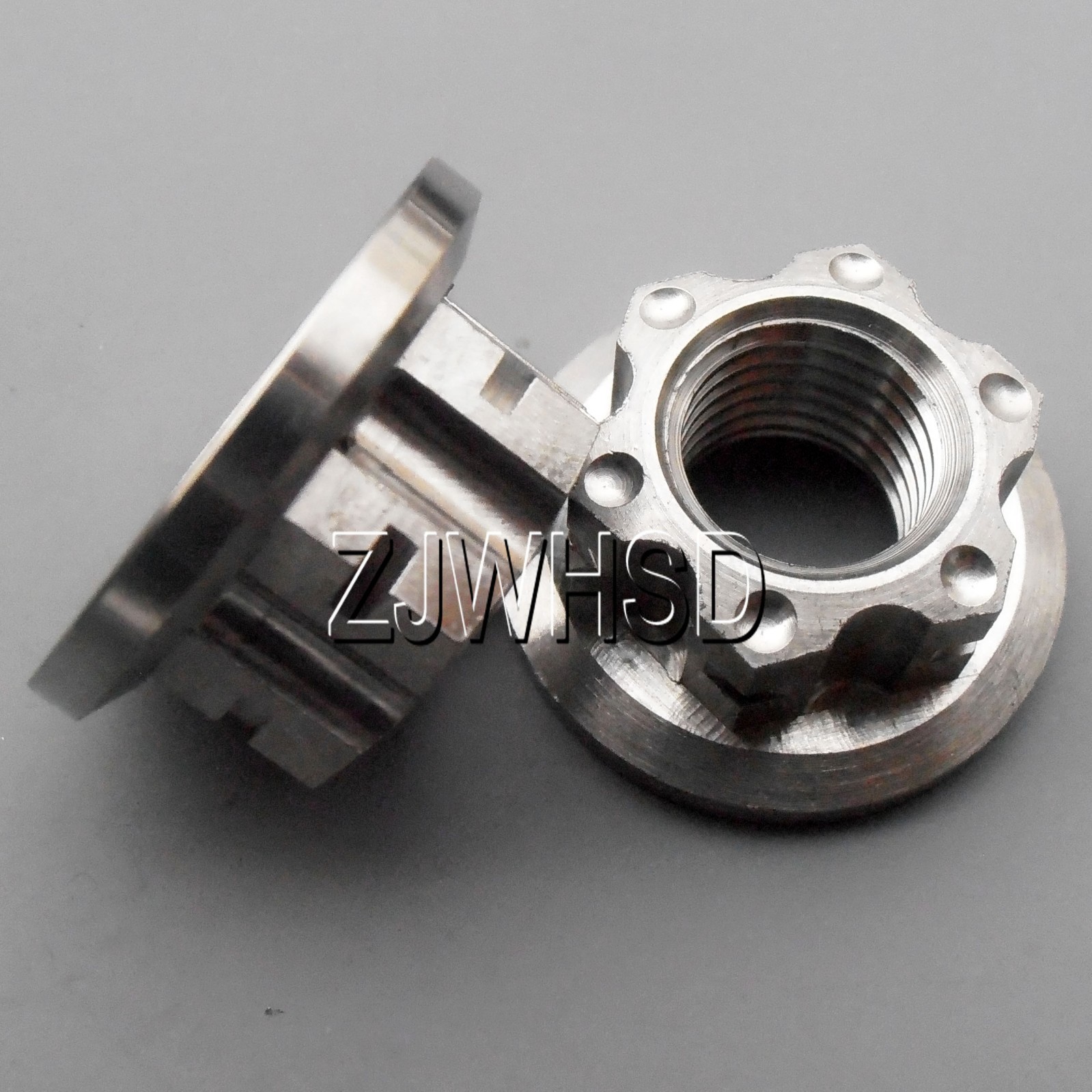2pcs M12 x 1.25 Ti tanium Hex Flange Flower Nut Motorcycle Bicycle Boat ...