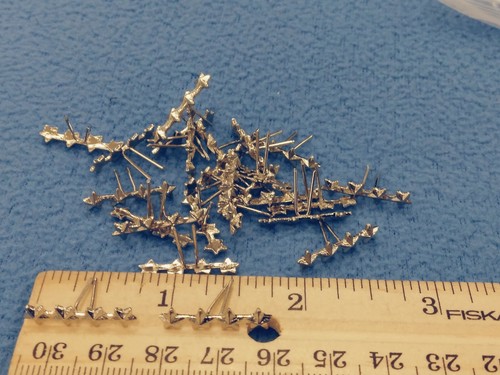 LOT OF 25 - RIBBON ATTACHMENTS: 4 SILVER STARS MOUNTED ON A BAR - NEW ...