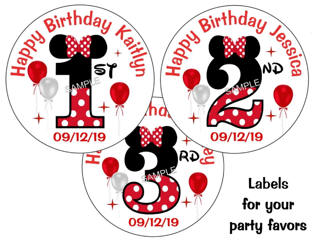 Birthday Favor Stickers