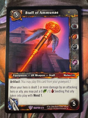 World of Warcraft TCG Promo Crafted 3/9 Staff of Ammunae | eBay