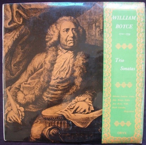 William Boyce - Trio Sonatas, LP, (Vinyl) | eBay