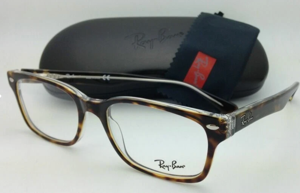New Ray-Ban Reading Glasses RB 5286 5082 51-18 135 Tortoise Clear ...