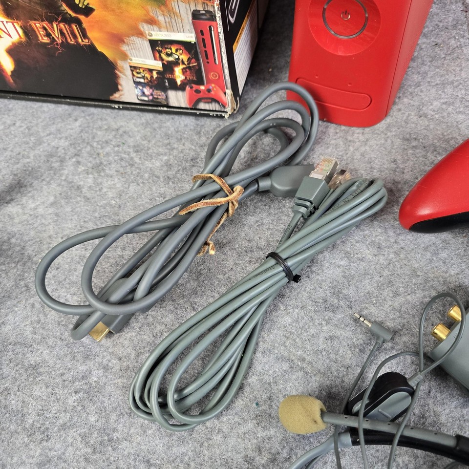 Microsoft Xbox 360 Elite Resident Evil 5 Limited Edition 120GB Red ...