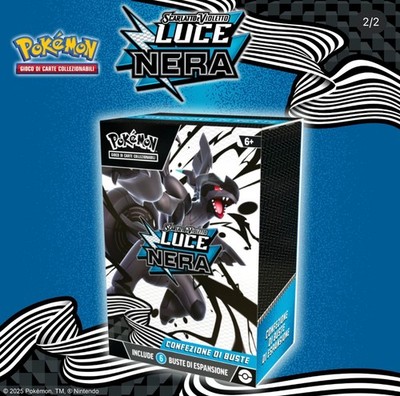 Pokemon Scarlatto e Violetto - Luce Nera ITA - Box 6 Buste SEALED ...