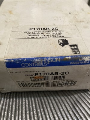 Johnson Controls P170AB-2C Open Low Pressure Control 1/4" M Flare ...