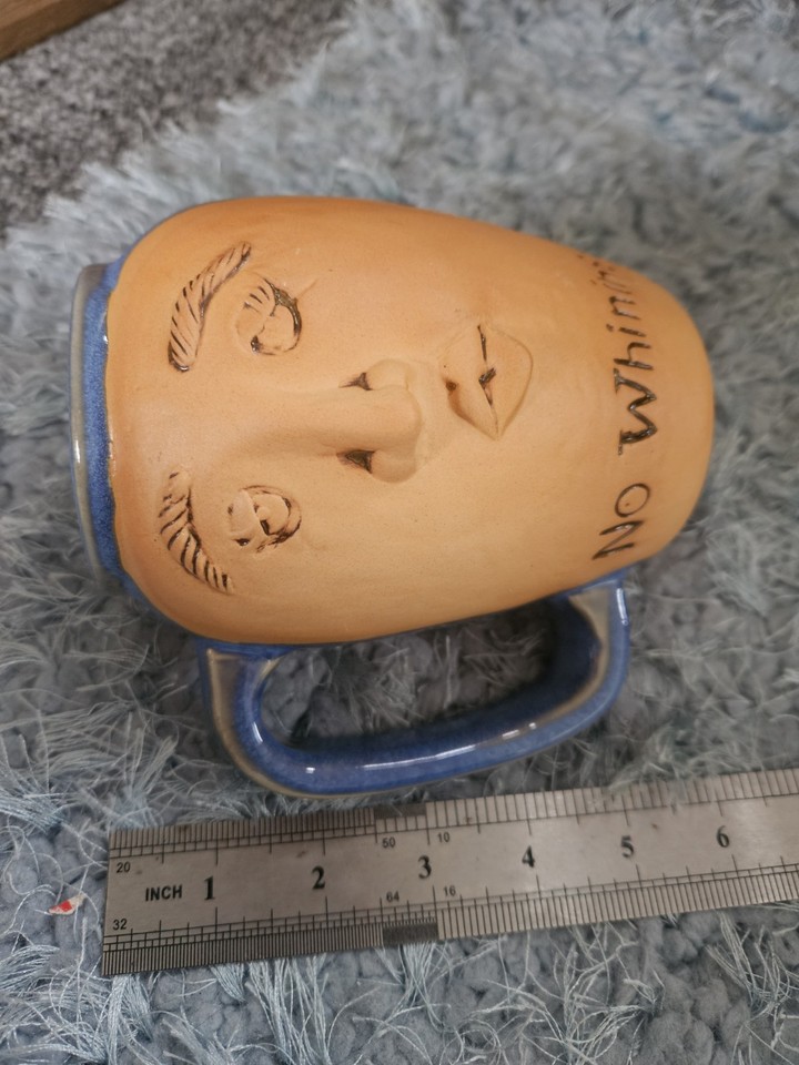 🐞About Face Designs Face Mug No Whining Funny Novelty Pottery 🐞 | eBay UK