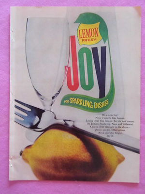1968 Magazine Advertisement Page Featuring Lemon Fresh Joy Dish ...