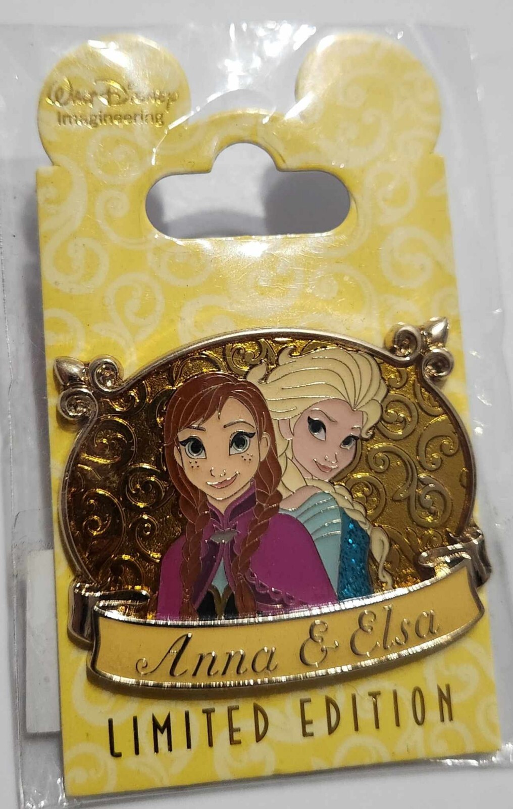 WDI Imagineering Disney Frozen Anna and Elsa Princess Plaque LE 300 Pin ...
