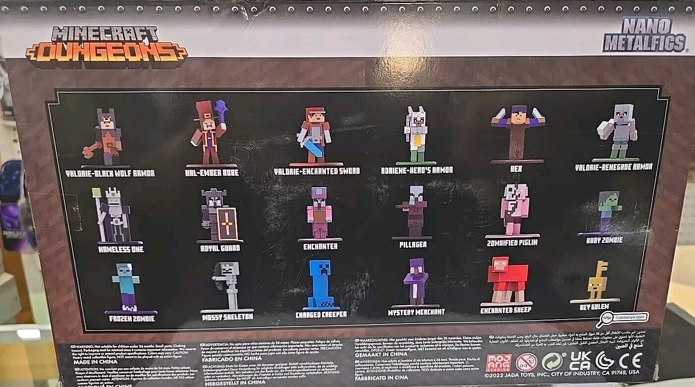 Jada Toys Minecraft Dungeons Nano Metalfigs Figures (33424) for sale ...