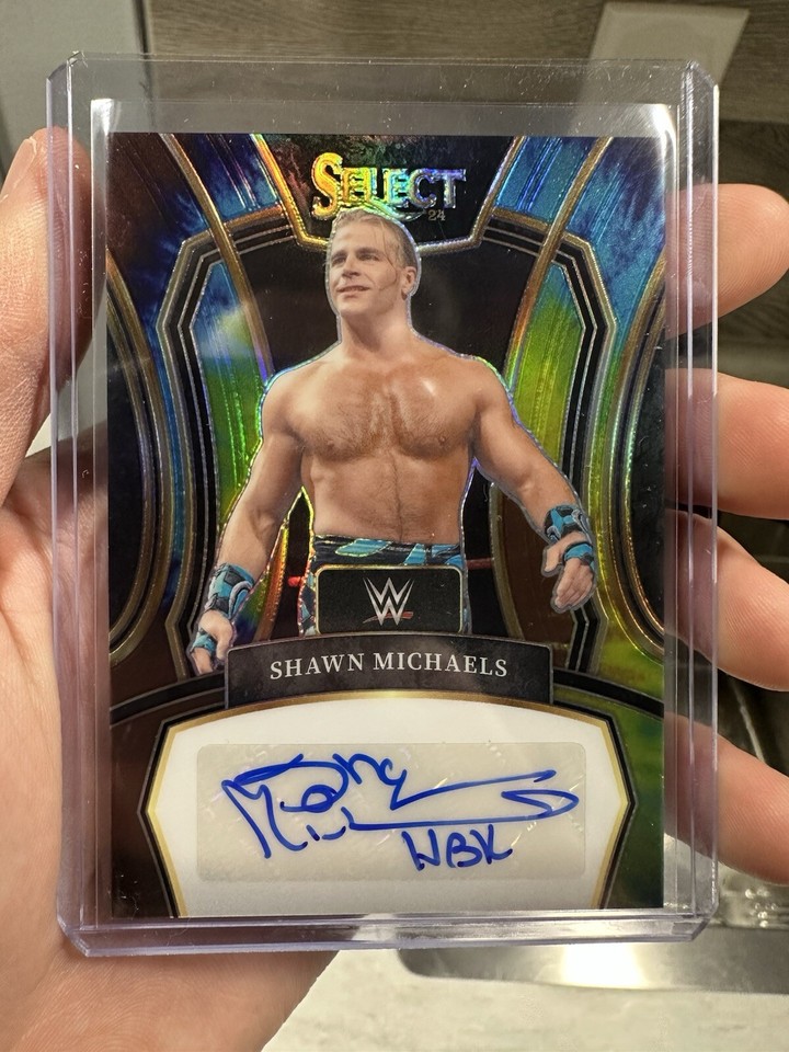2024 WWE Panini Select Legend Shawn Michaels Autograph Tie-Dye Prizm ...