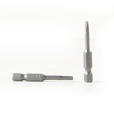 Single End Slotted Screwdriver Bits - 2 Inch Long - 4 mm Wide Slot ...