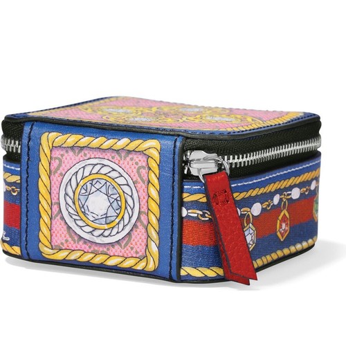 NWTag Brighton Fashionista JEWEL Small Leather Square Travel Jewelry ...