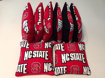 NC STATE WOLFPACK NORTH CAROLINA 8 HEAVY Duty CORNHOLE BEAN BAGS | eBay
