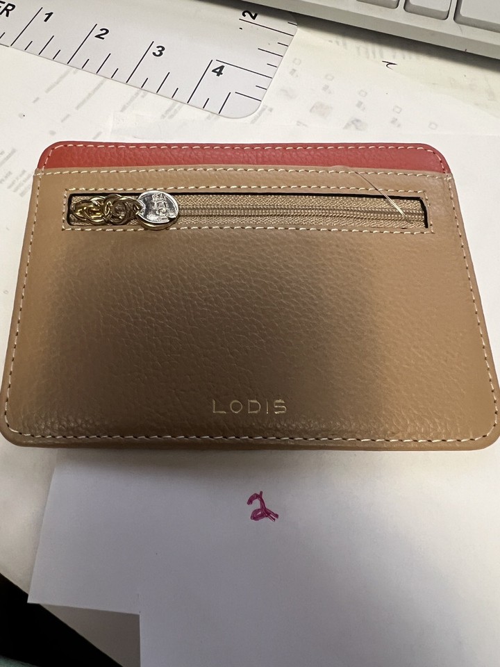 Lodis colorful RFID Protection Card Case Window ID Genuine Leather ...