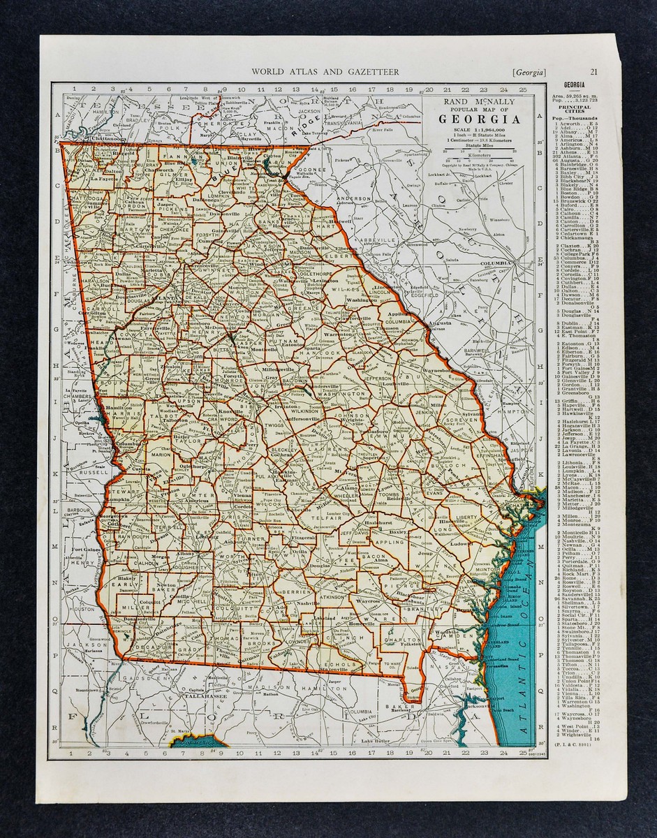 Map Of Georgia Cities