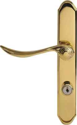 Larson Storm Door Quick Fit Handle Set. Curved Polished Brass | eBay