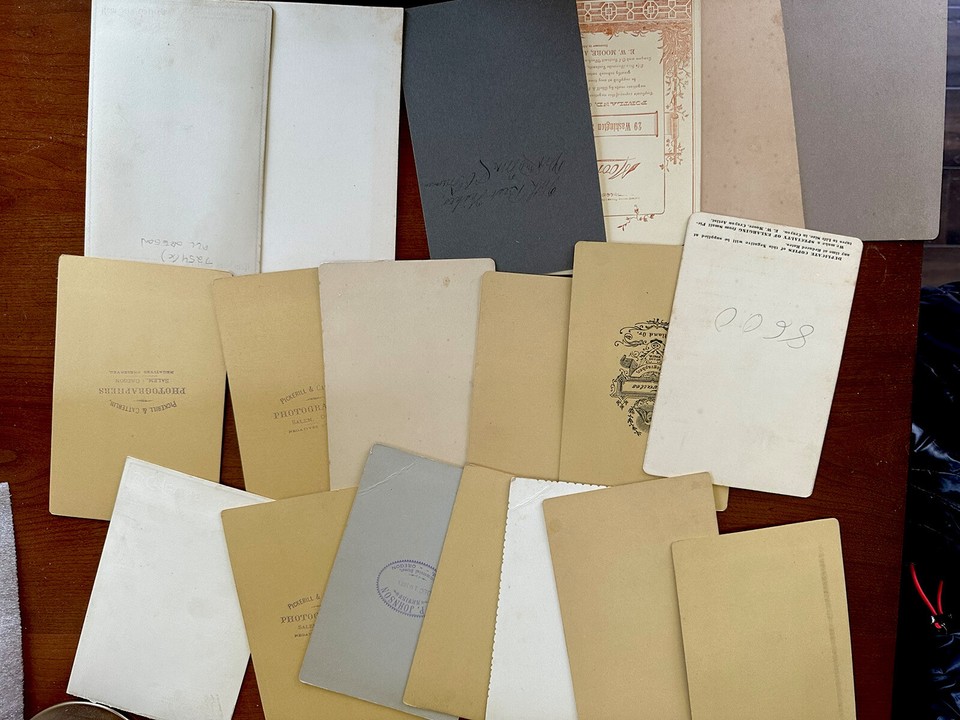 19 Photos OREGON Cabinet Cards Victorian Era People Salem Portland ...