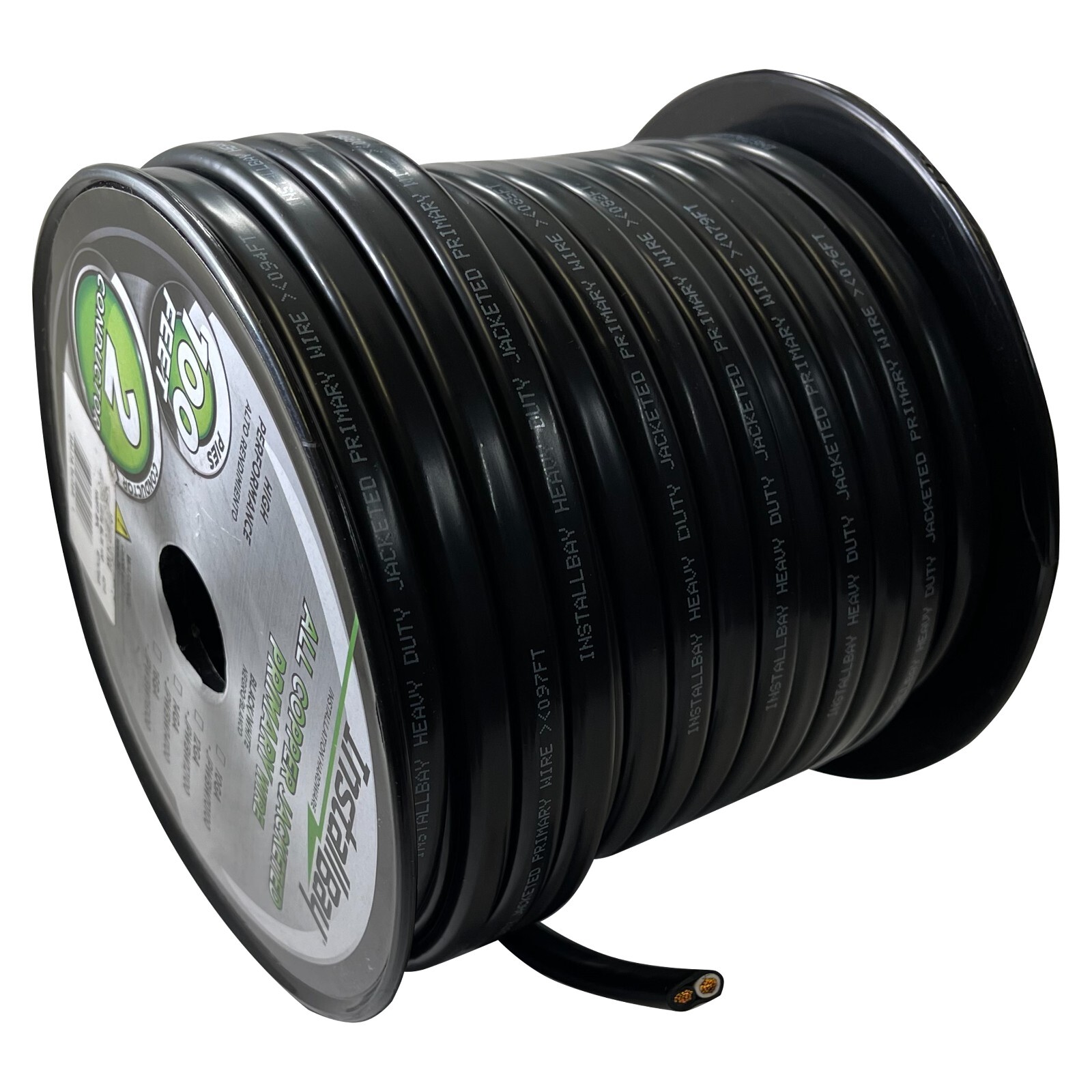 100 FT Trailer Wire 8 - 16 AWG Black Jacket & Non Jacket Duplex Triplex ...