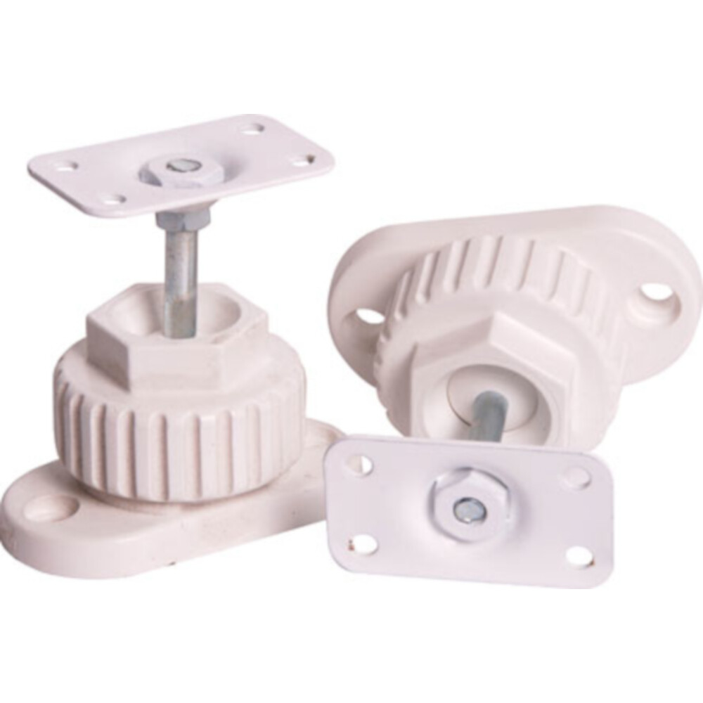 Wacki Bracket Small Plate White Pair Speaker Bracket audio Visual ...