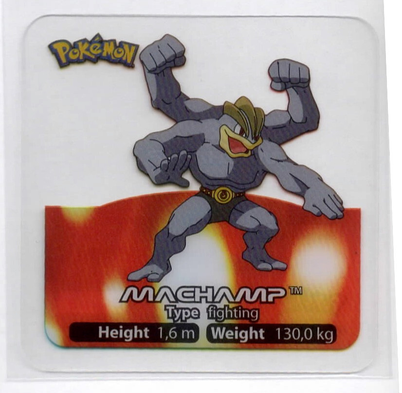 2006 POKEMON MACHAMP # 68 OF 150 - - ACETATE LAMINCARD EDIBAS, | eBay