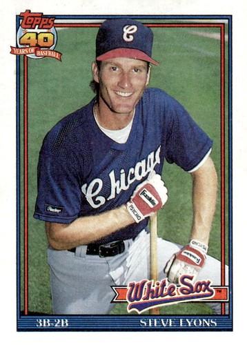 1991 Topps #612 Steve Lyons - Chicago White Sox | eBay