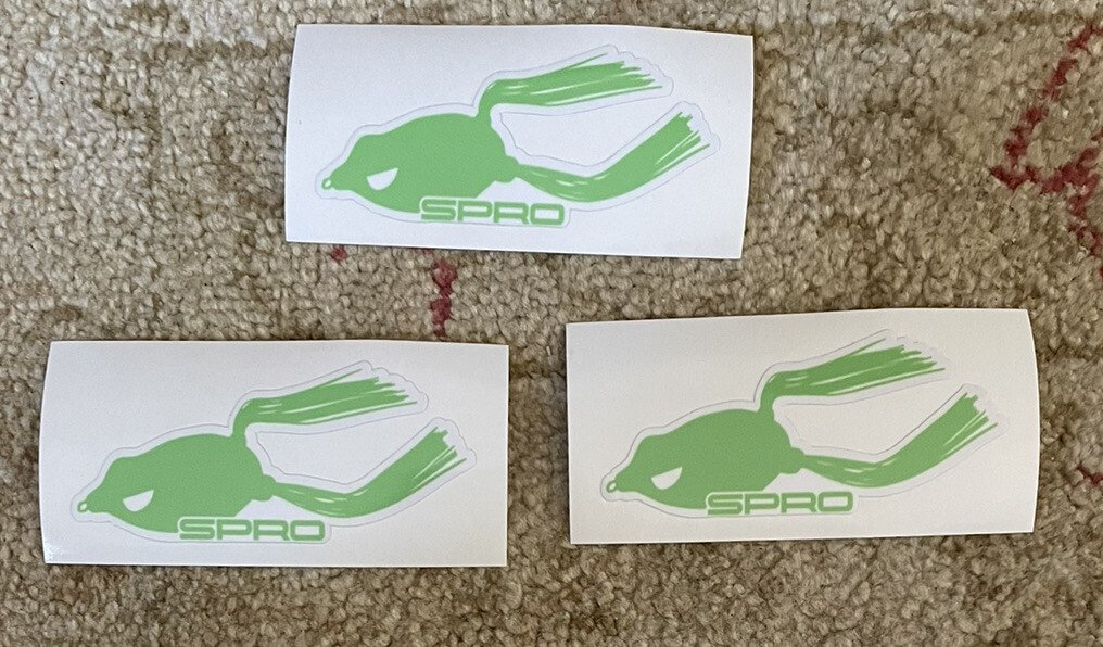 3 Spro Frog Stickers Fishing | eBay