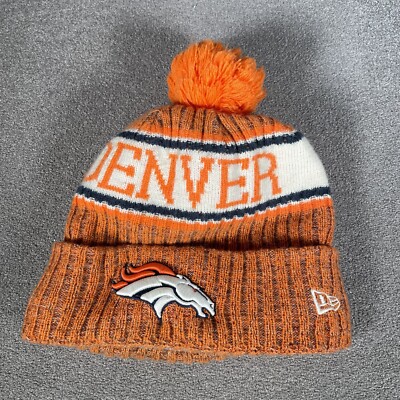 New Era Denver Broncos Stocking Hat Cap Winter Orange NFL | eBay