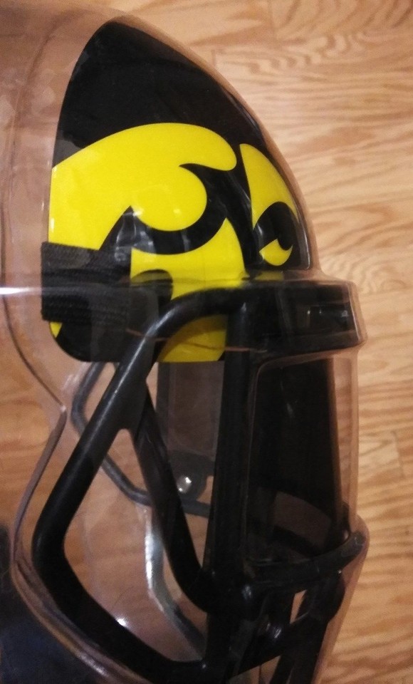 Iowa Hawkeyes football helmet fanmask NEW-SEALED Fan Face helmet Mask ...