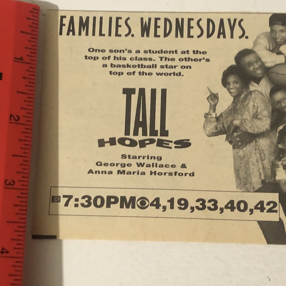 Tall Hopes Tv Guide Print Ad George Wallace TPA18 | eBay