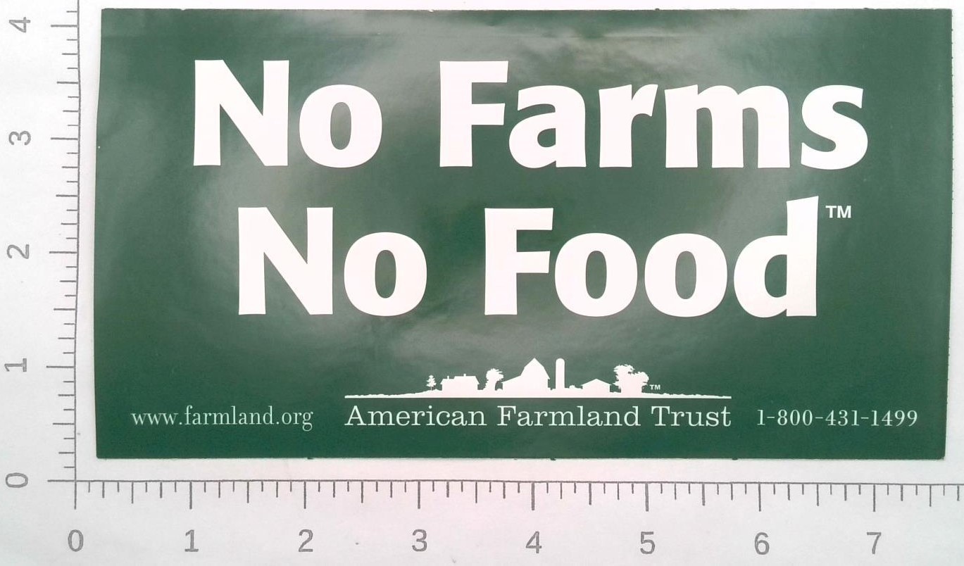 Vintage No Farms No Food American Farmland Trust AFT Advertising ...