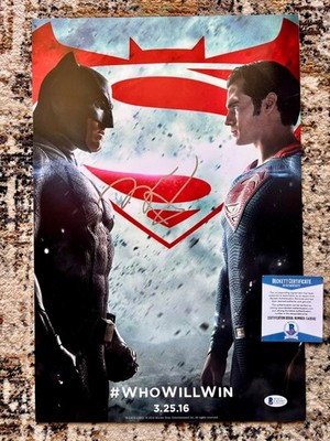 Ben Affleck signed 12x18 Batman vs Superman Photo Beckett (Rare ...