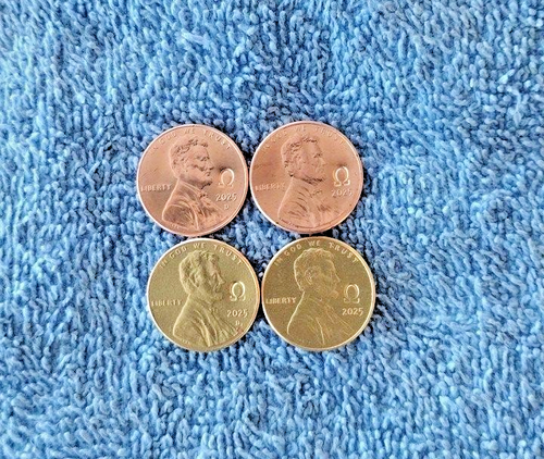 2025 Omega penny P D 1 fools Gold 4 Penny slot fillers Not from mint ...